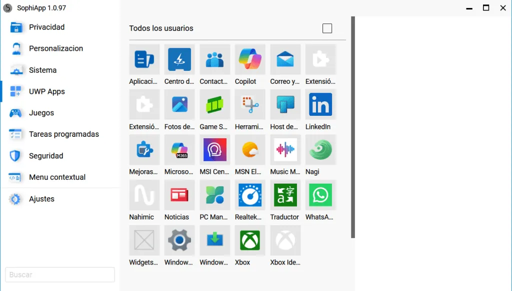 Sophia Script: el panel de control que Microsoft no te da